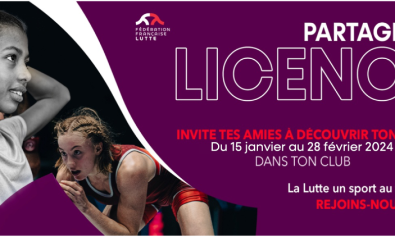 Féminisation : le dispositif "Partage ta licence" de la FFLutte et ...